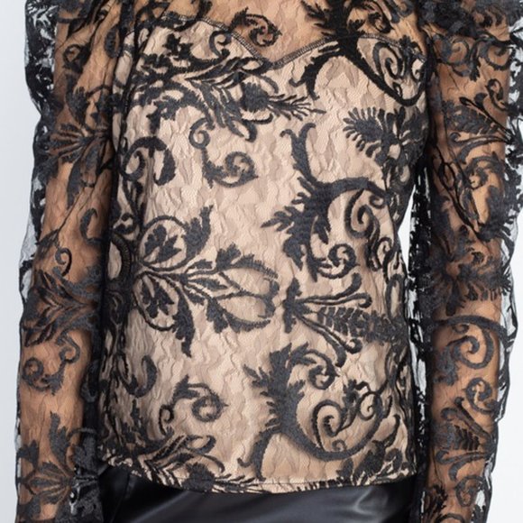 iris | Tops | Ladies New Mesh Lace Long Sleeve Shirt | Poshmark